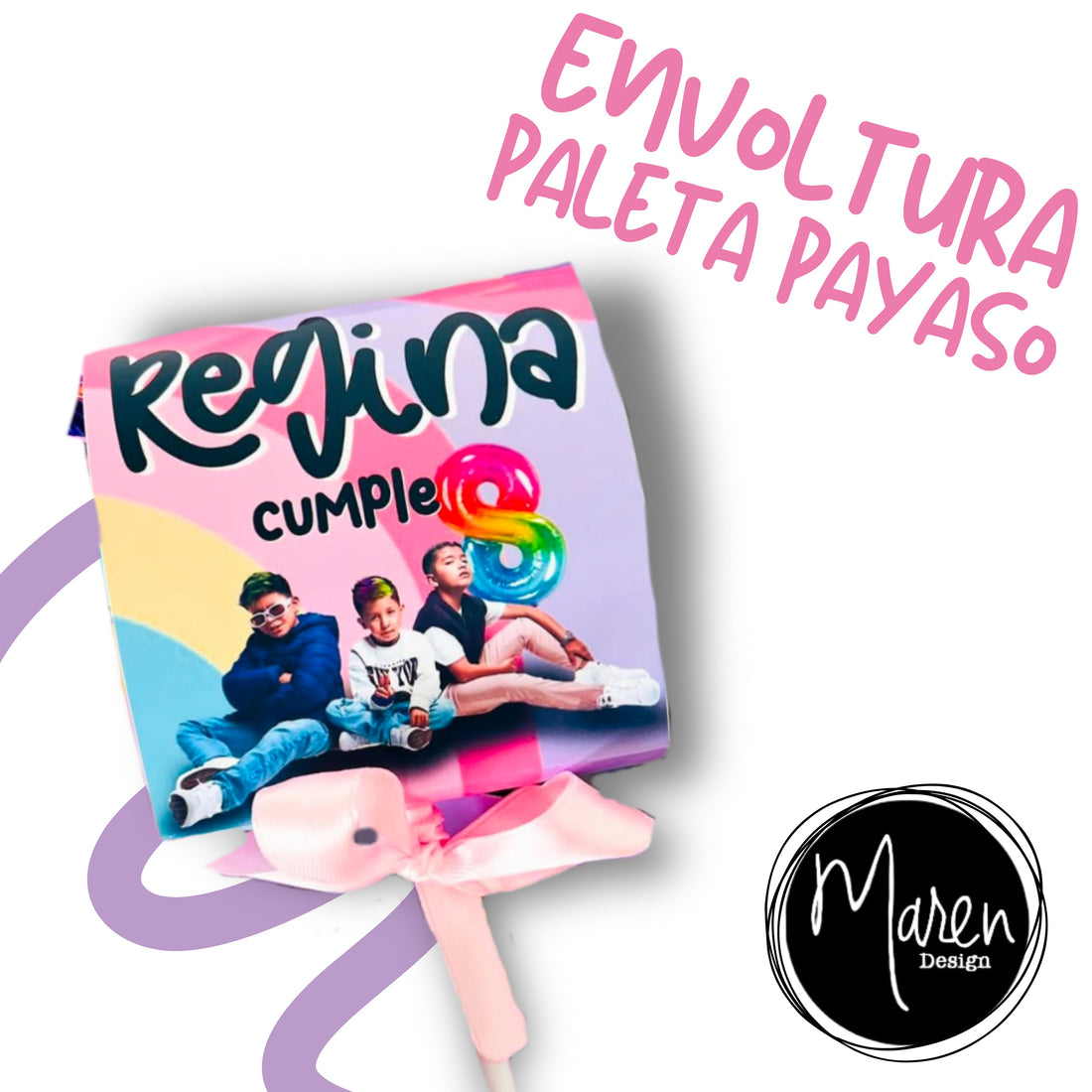 Envoltura para paleta payaso – Maren Design Mx
